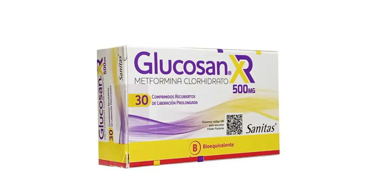 Glucosan Xr comprimidos 500 mg por 30
