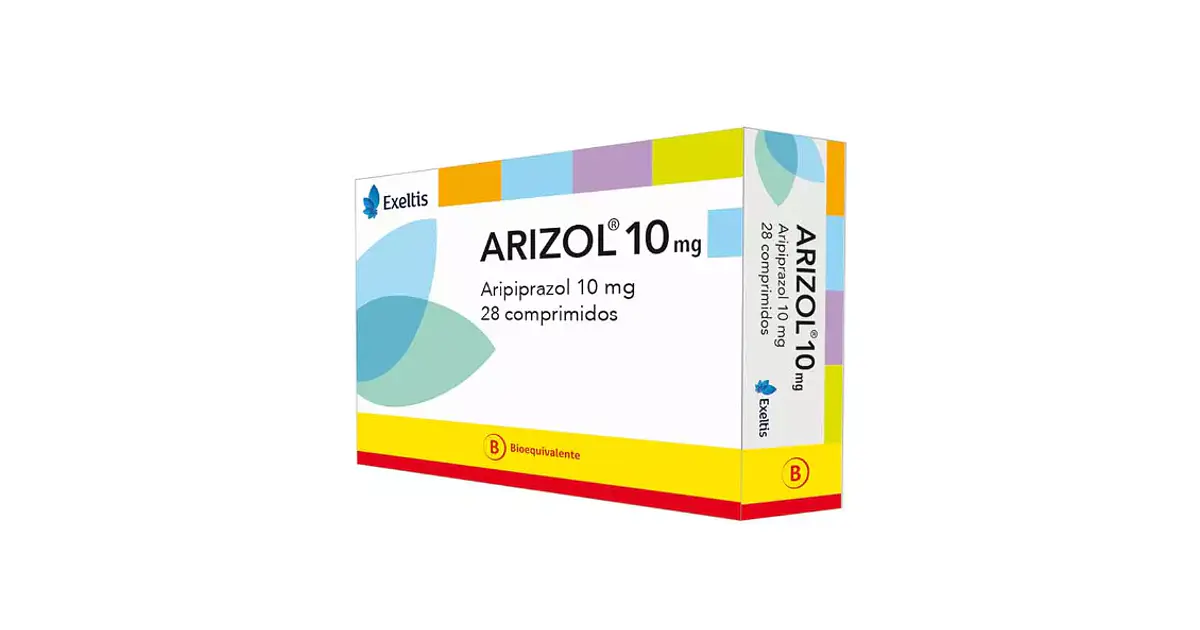 Arizol (Bioequivalente) Aripiprazol 10 mg Envase de 28 Co...