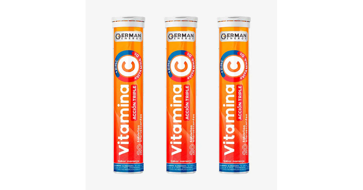 Vitamina C Triple Accion Tab Efe por 20 unidades German