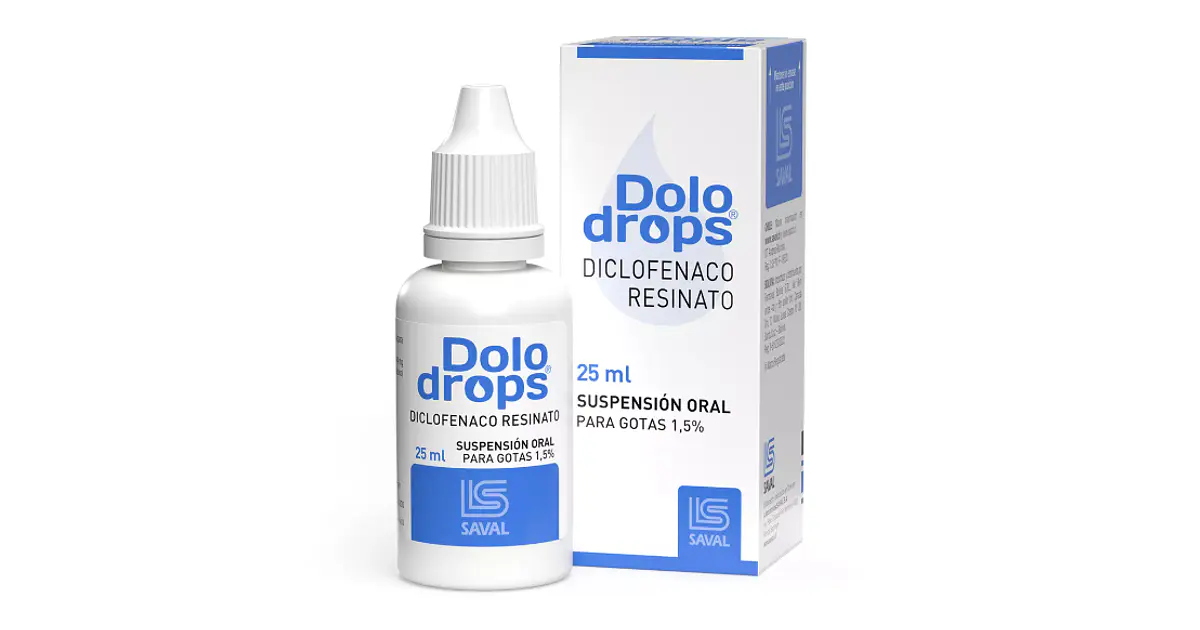 Dolo-Drops Diclofenaco Resinato 1,5% Oral Gotas 25 ml.