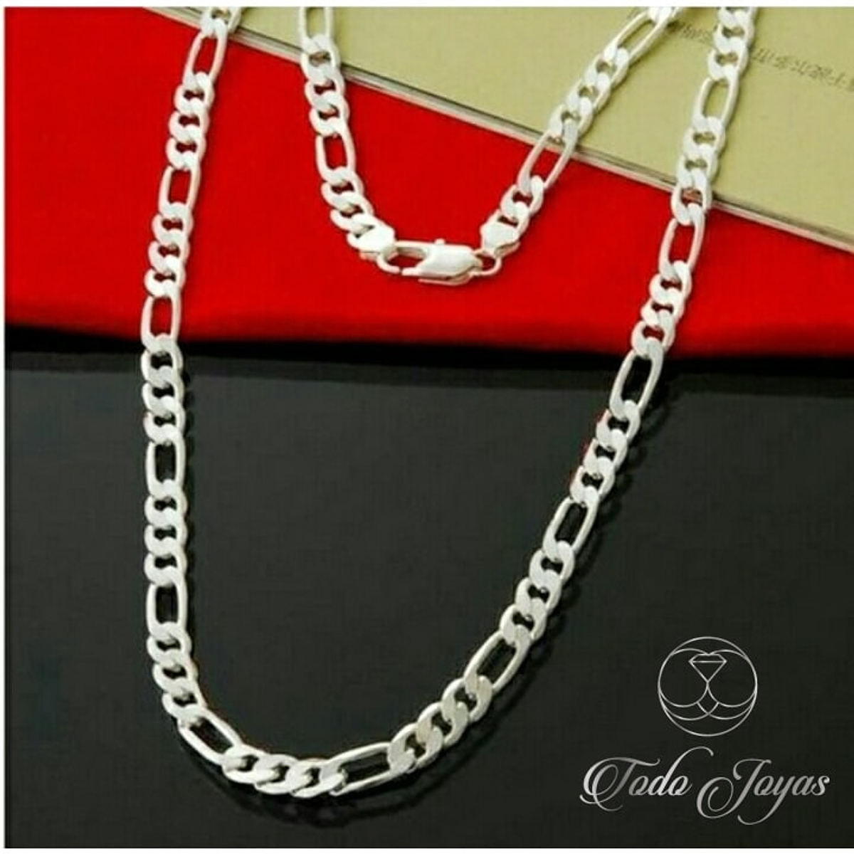 Cadena Plata 925 4mm 60cm Modelo Cartier
