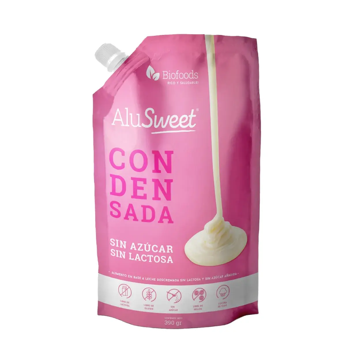 AluSweet Condensada sin azúcar 390 gr - Biofoods