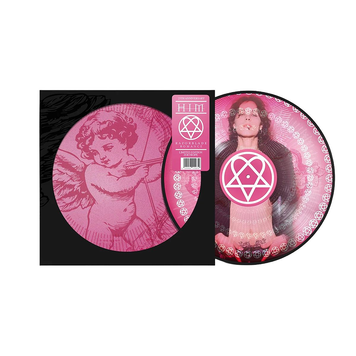 HIM Razorblade Romance 25Th Anniversary Zoetrope LP Vinilo