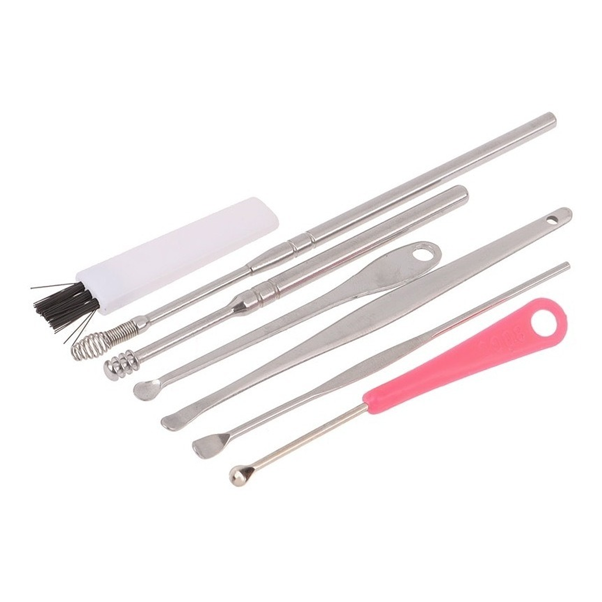 Set Limpieza Oidos Cureta Removedor Cerumen Extractor Cera
