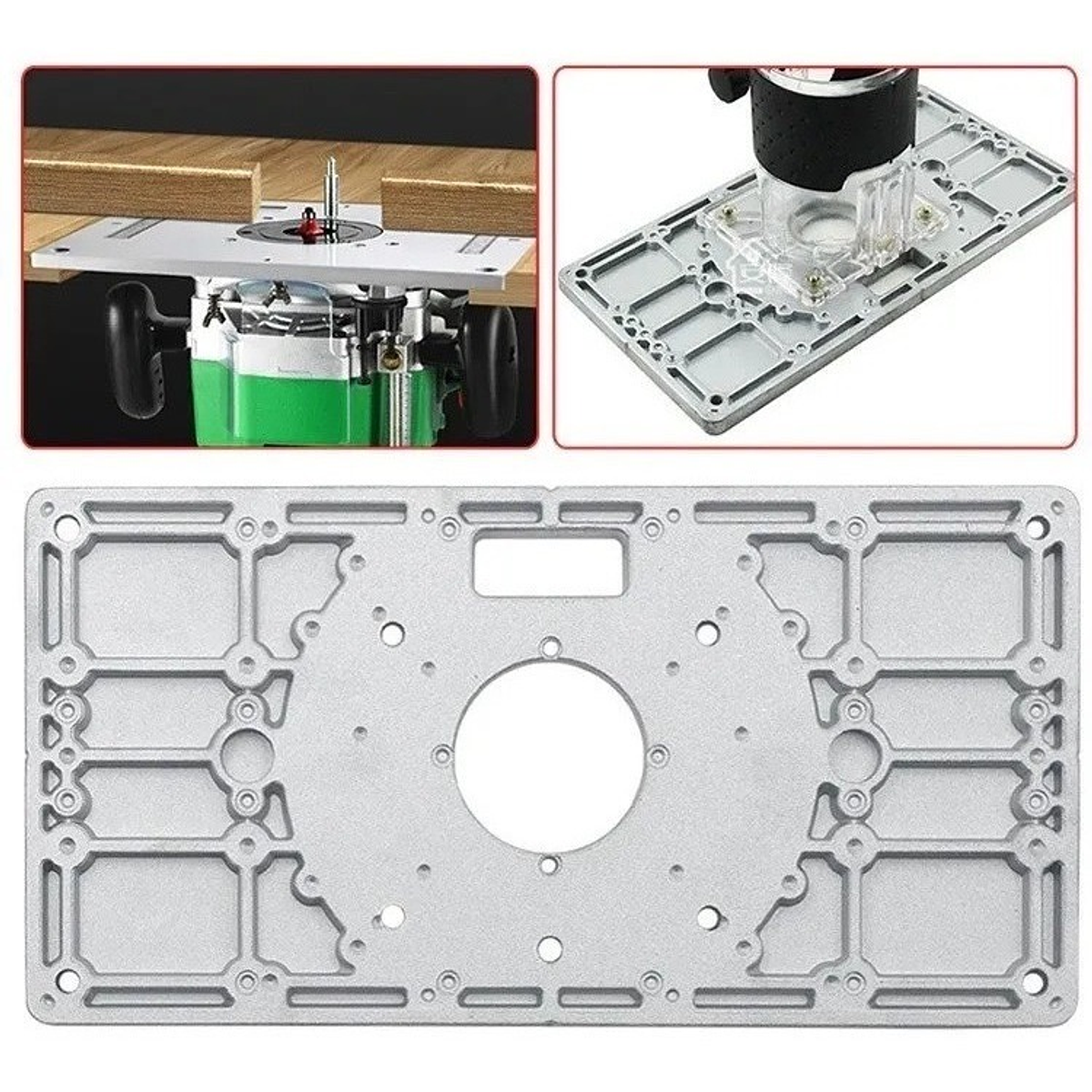 Placa Base Para Fresa Fresadora Router Bancos De Carpinte...