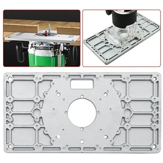 Placa Base Para Fresa Fresadora Router Bancos De Carpinte...