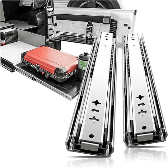 Par Rieles Heavy Duty A2053/sin Bloqueo 100 Cm.