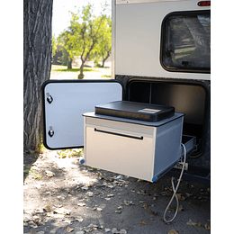 Puerta plegable para camper