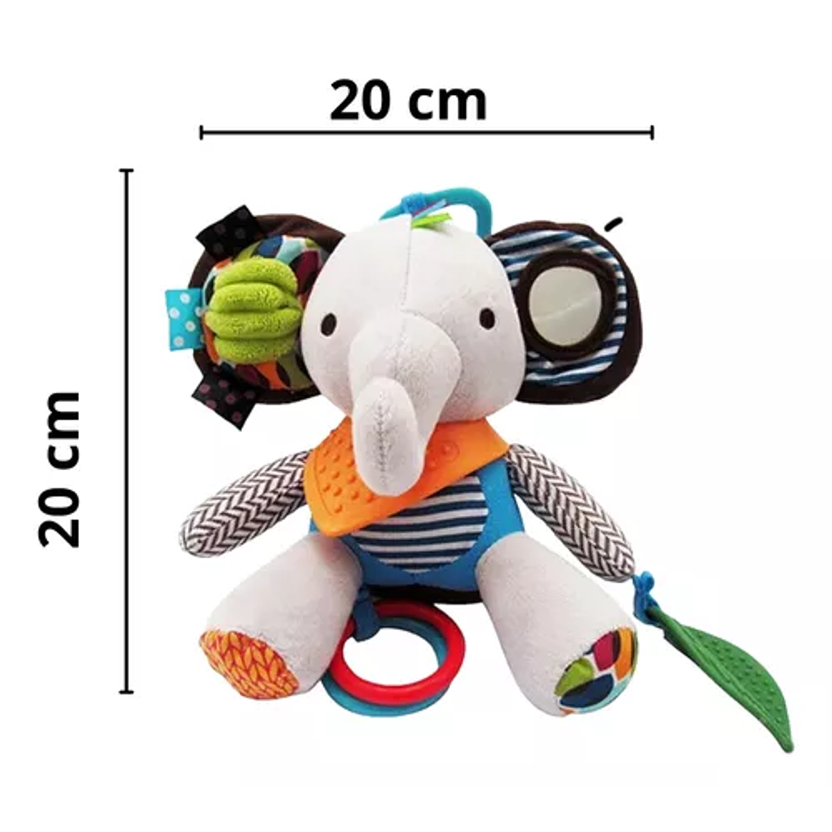 SKK BABY PELUCHE SENSORIAL CON MÚLTIPLES TEXTURAS