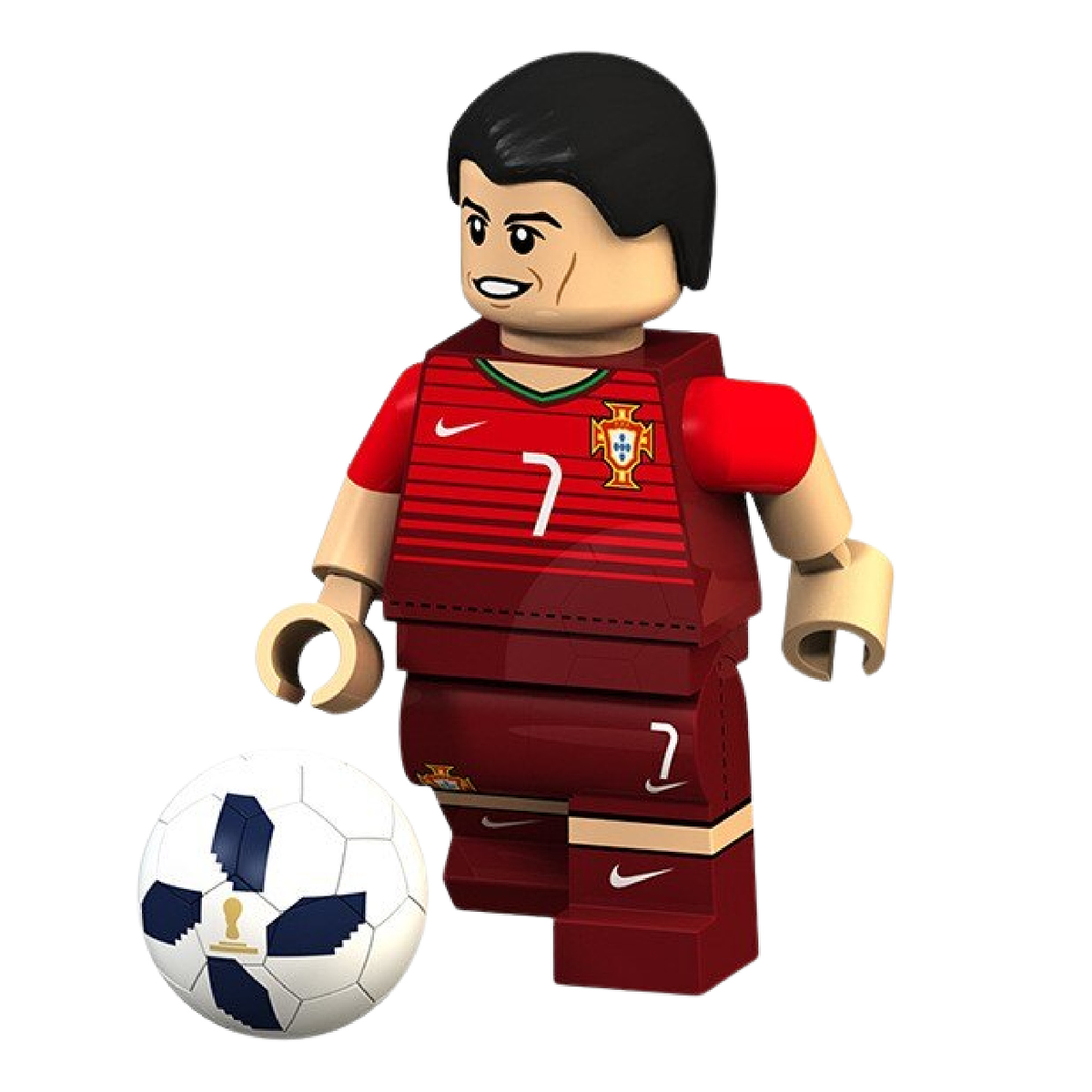 Set Fútbol Fifa Compatible Lego Messi Ronaldo Neymar Cavani