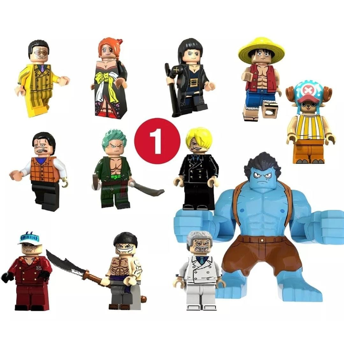 Set One Piece Compatible Lego Monkey Luffy Rey Chopper Zoro