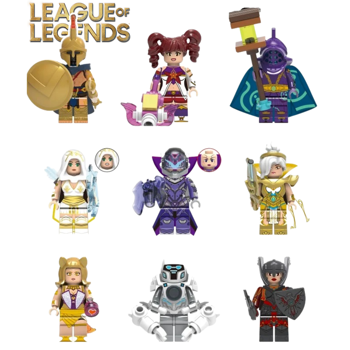Set League Of Legends Lol Compatible Lego Figuras Colección