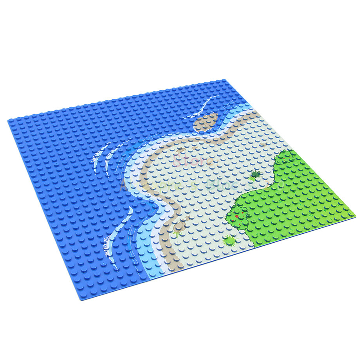 Base Bloque Playa Isla 32x32 Puntos Compatible Lego Classic