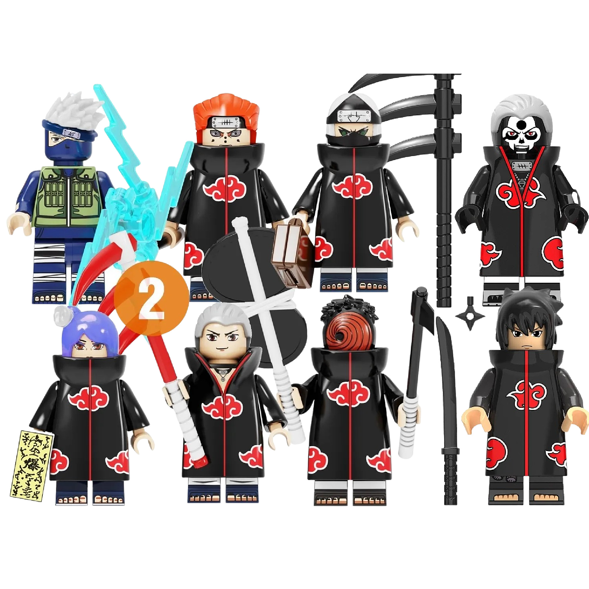 Set Figuras Naruto Anime Compatible Lego Shippuden Uzumaki 2