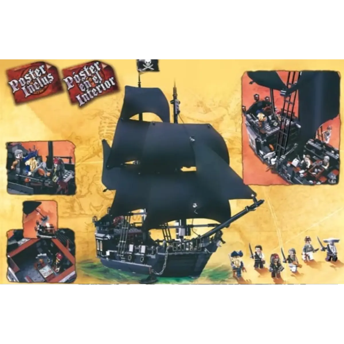 Barco Piratas Del Caribe Perla Negra Compatible Lego