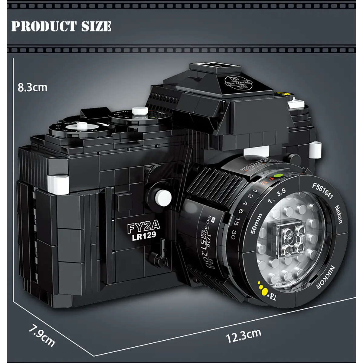Cámara Retro Nikon F3 Compatible Lego Armable Decorativa 627