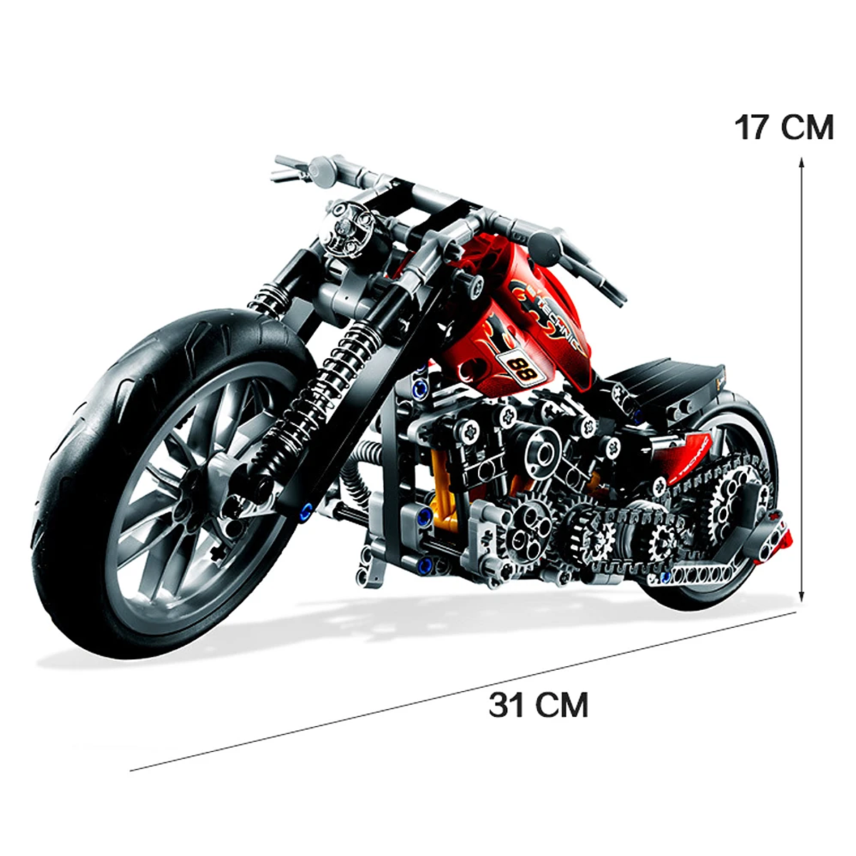 Moto Harley-Davidson Compatible Lego 378pzs Motocicleta Arma