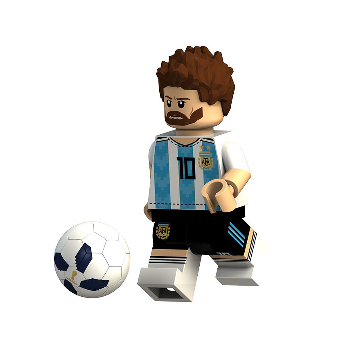 Fútbol Lionel Messi Minifigura Compatible Lego FIFA