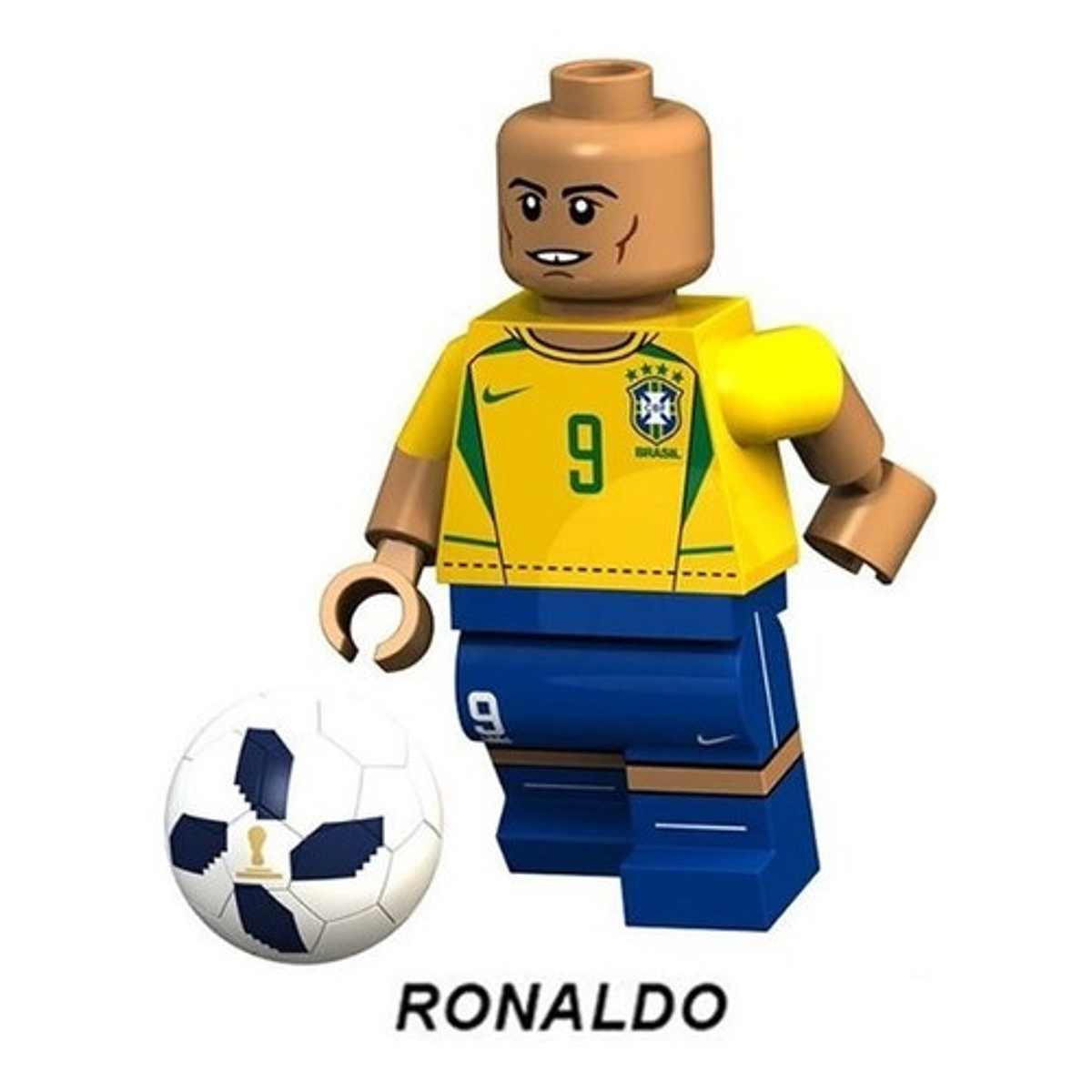 Fútbol Ronaldo Minifigura Compatible Lego FIFA Selección