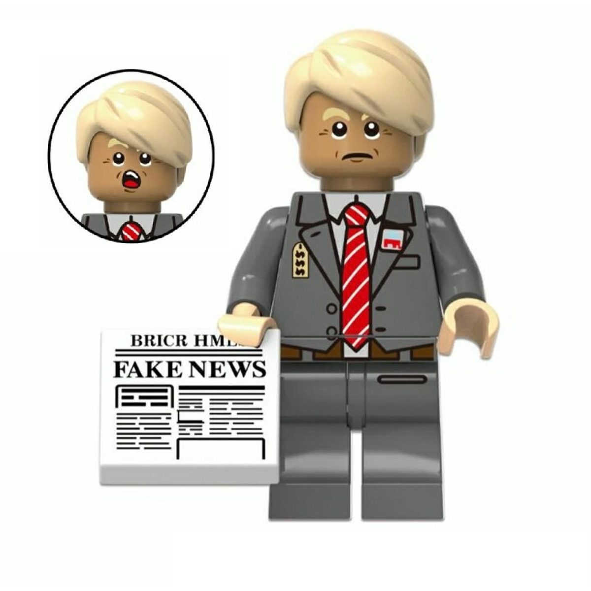 Donald Trump Minifigura Compatible Lego Armable Presidente