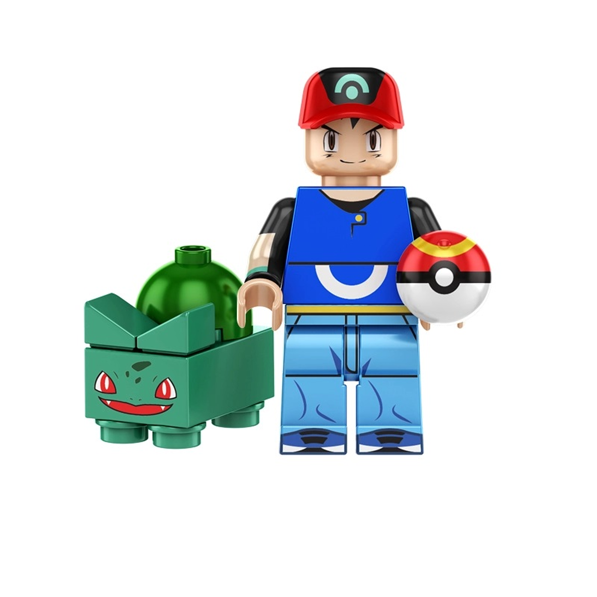 Set Pokemon Compatible Lego Entrenador Eeve Pikachu Pokeball