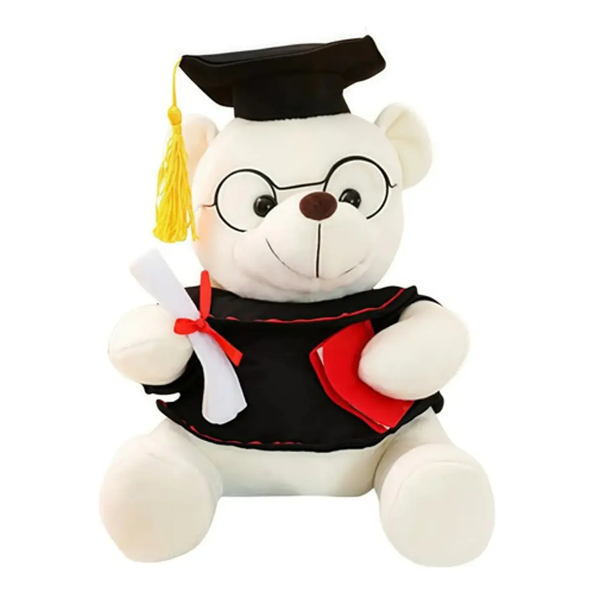 Oso De Peluche Graduación Con Gorro Y Diploma Tierno Cali...