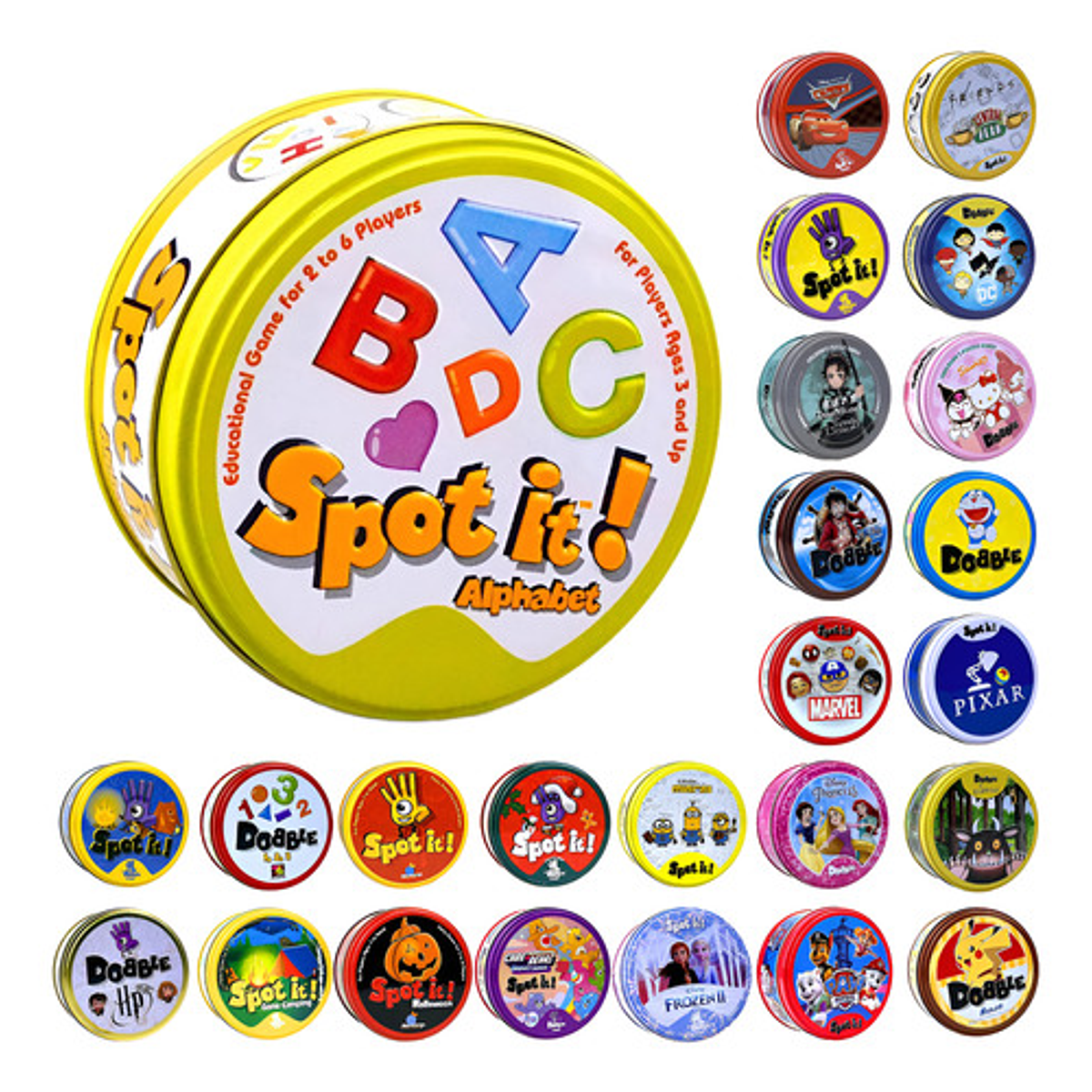 Spot It! Dobble Alphabet Juego De Mesa Educativo Infantil