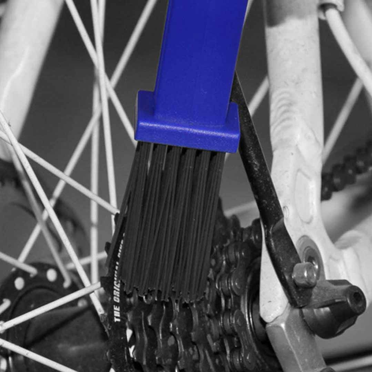 Cepillo limpiador de cadena sencillo azul