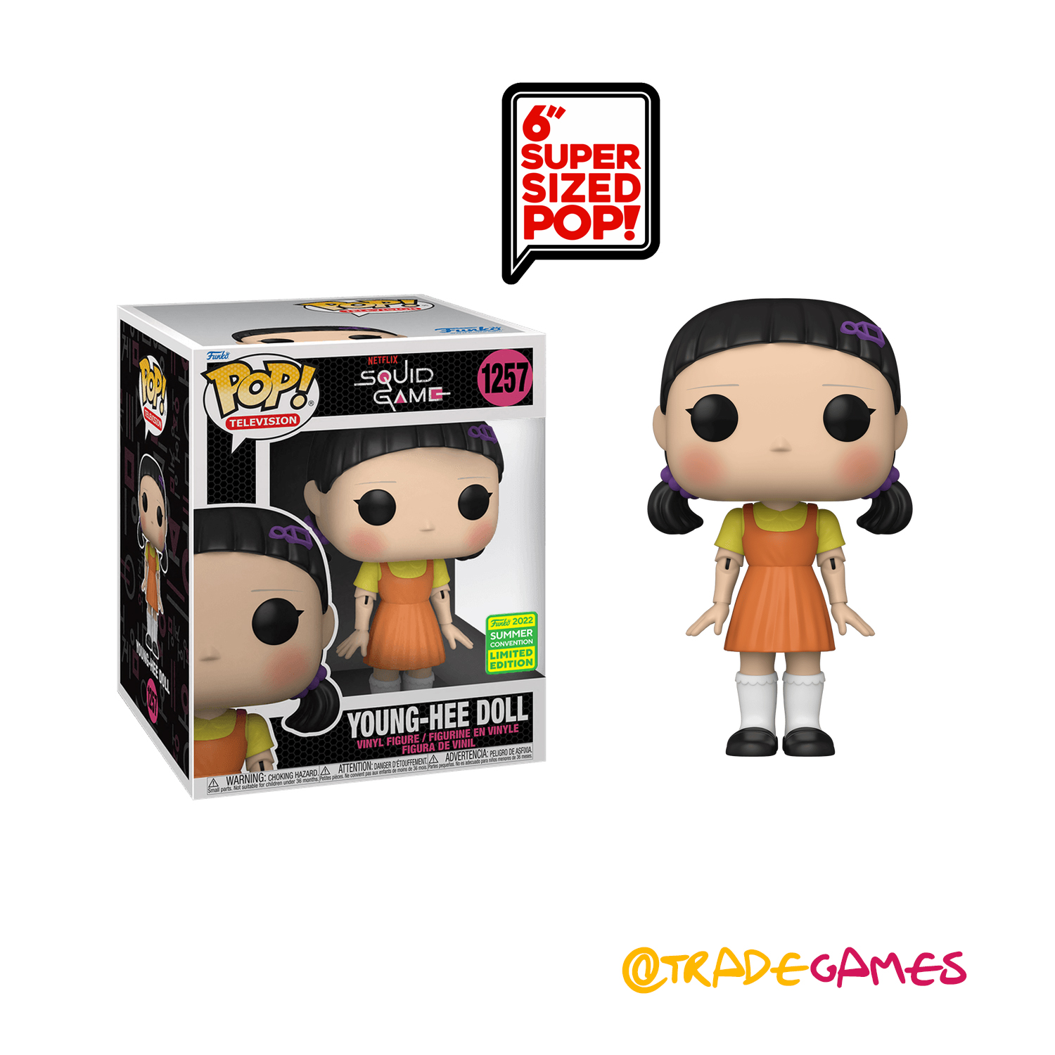 Funko Pop! YOUNG-HEE DOLL 1257 SUMMER CONVENTION 2O22 6 Sq