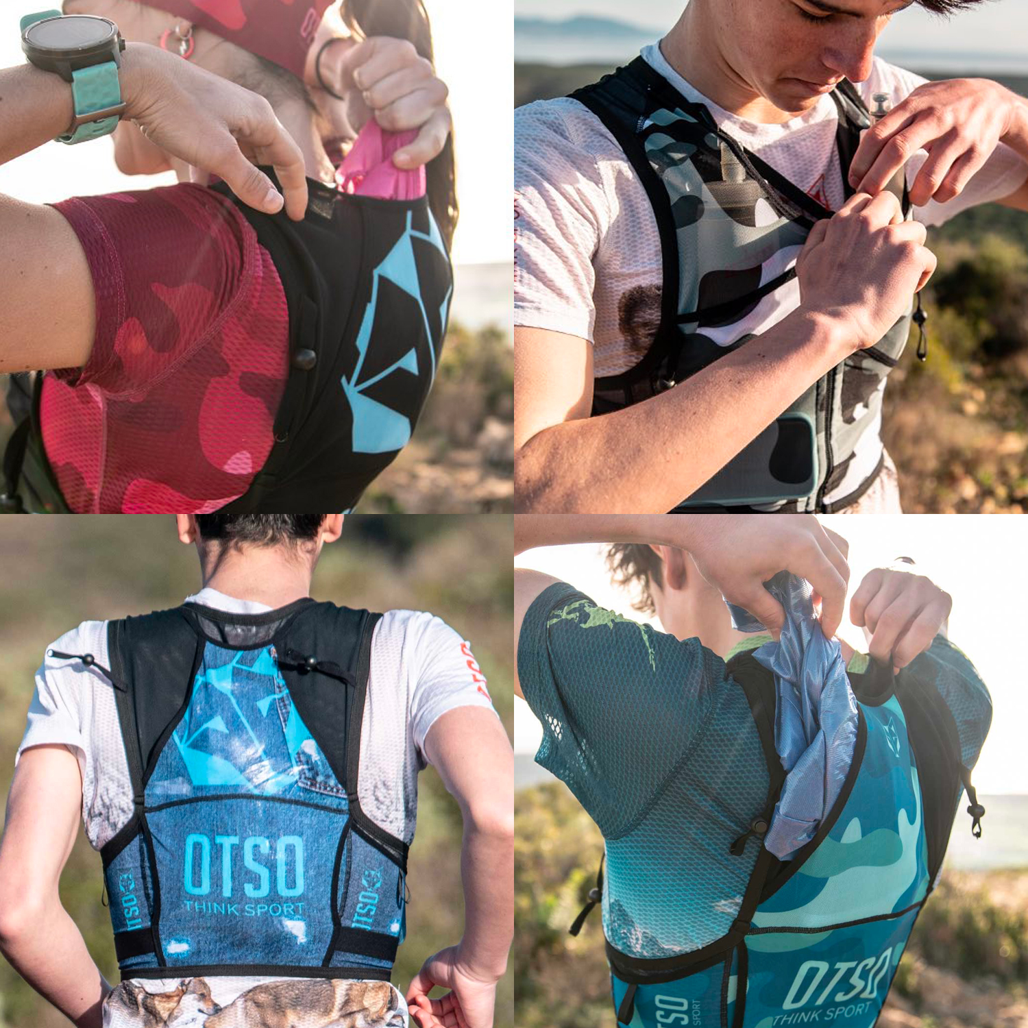 Mochila Trail Running Otso Black & Orange