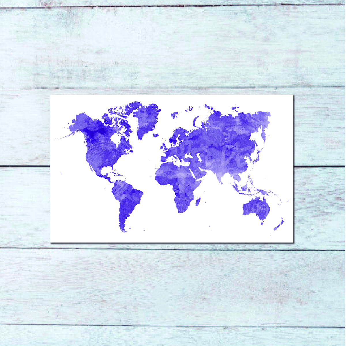 Mapa Mundi Ilustrado: print para enmarcar Travel Deco Store