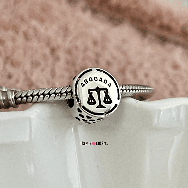 Charm Abogada Plata 925