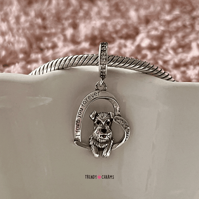 Dijes y Charm de Perro Schnauzer Para Regalar | Trendycharms