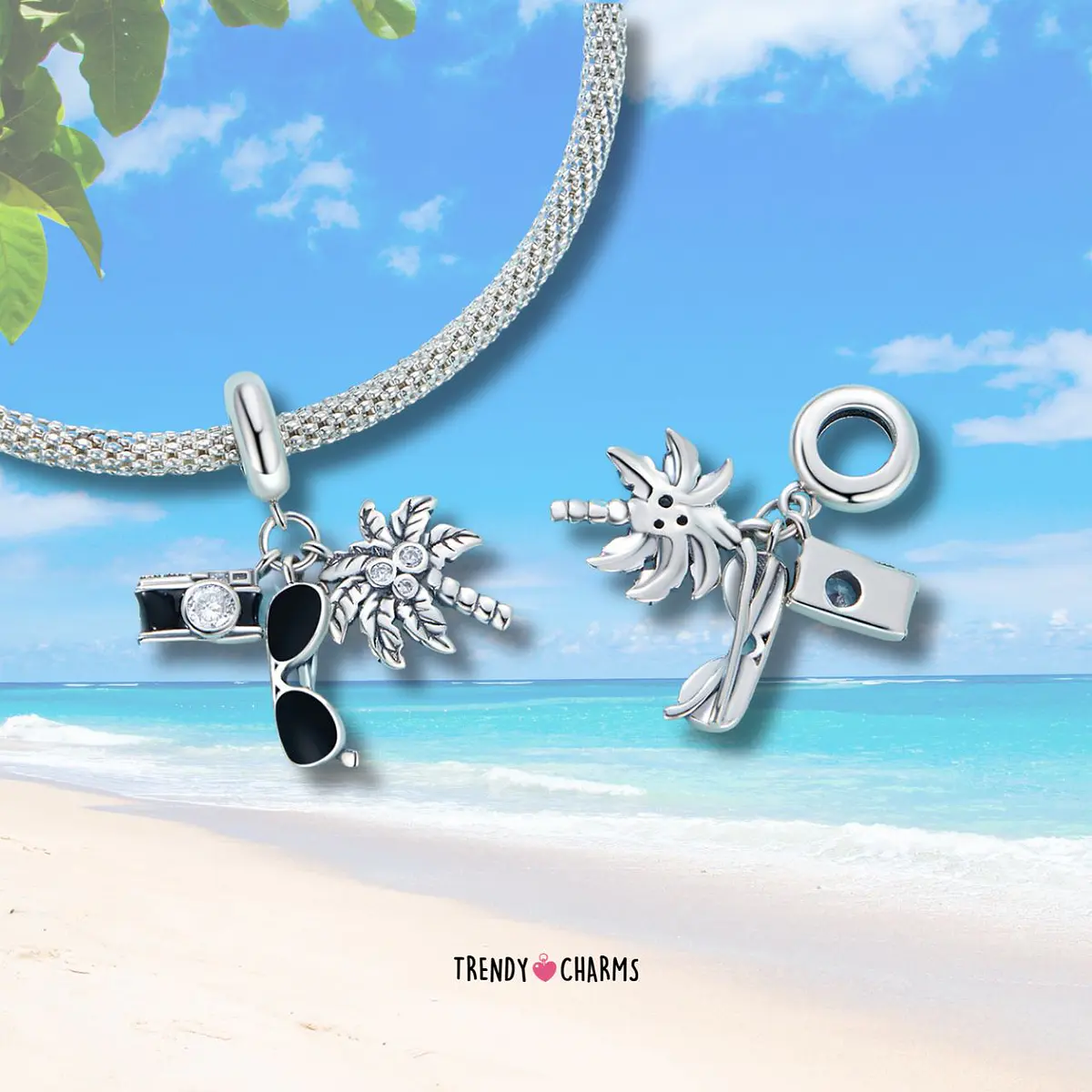 Charm Vacaciones y Sol Plata 925 | Trendycharms