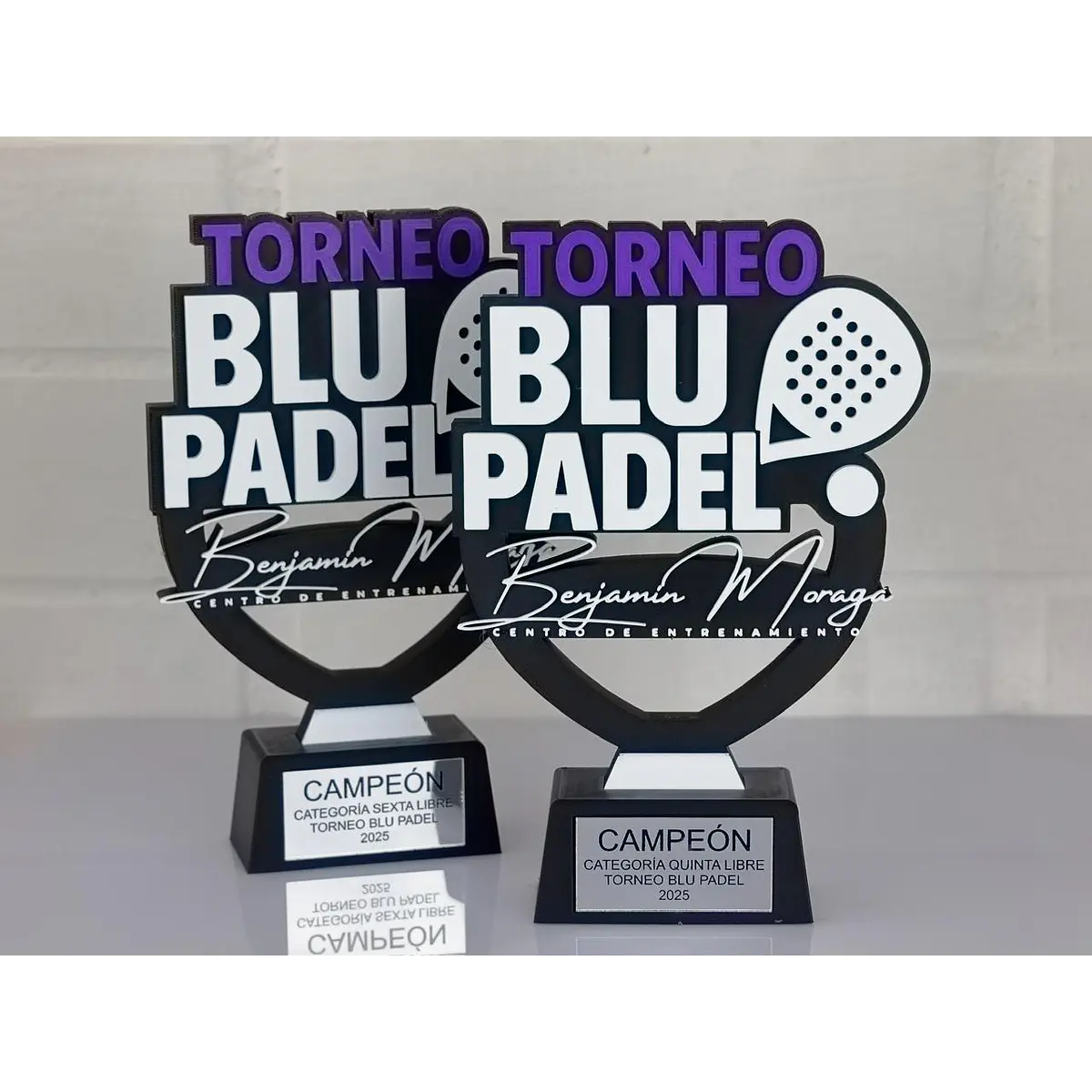 Trofeos y medallas Blu padel Frutillar 2025