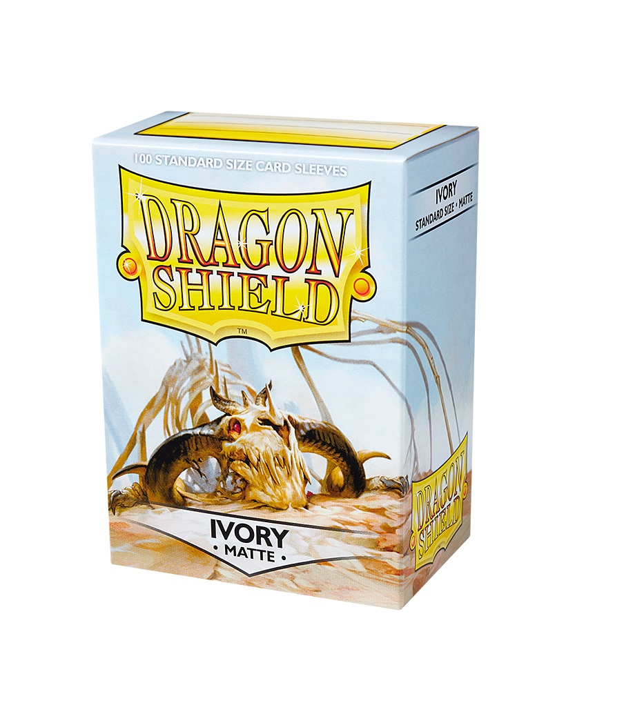 Dragon Shield Matte Sleeves - Ivory Matte (100 Sleeves)