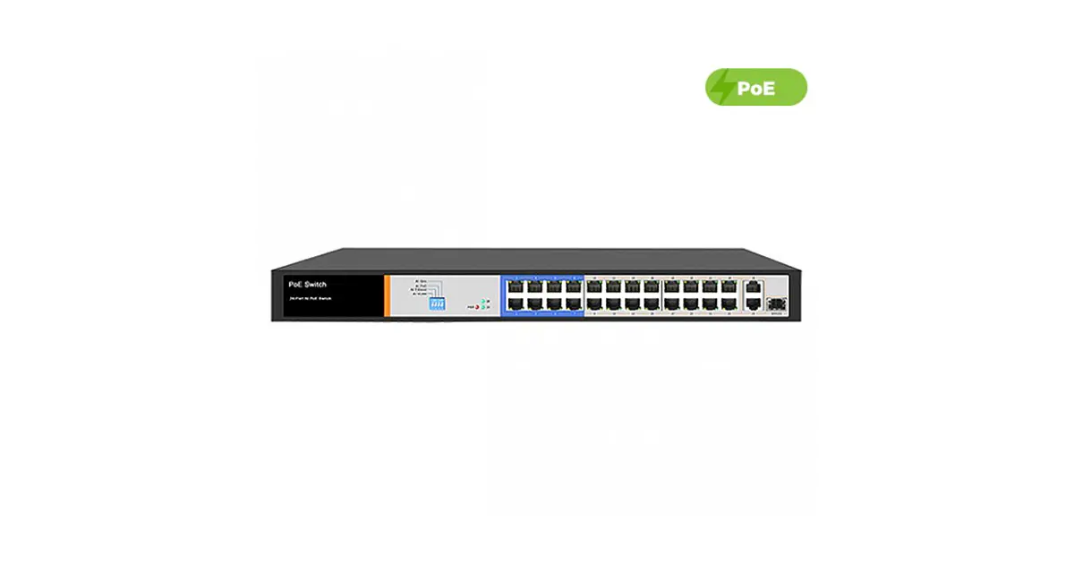 Switch UltraLAN Fast Ethernet AI PoE de 16 portas e 150 W co