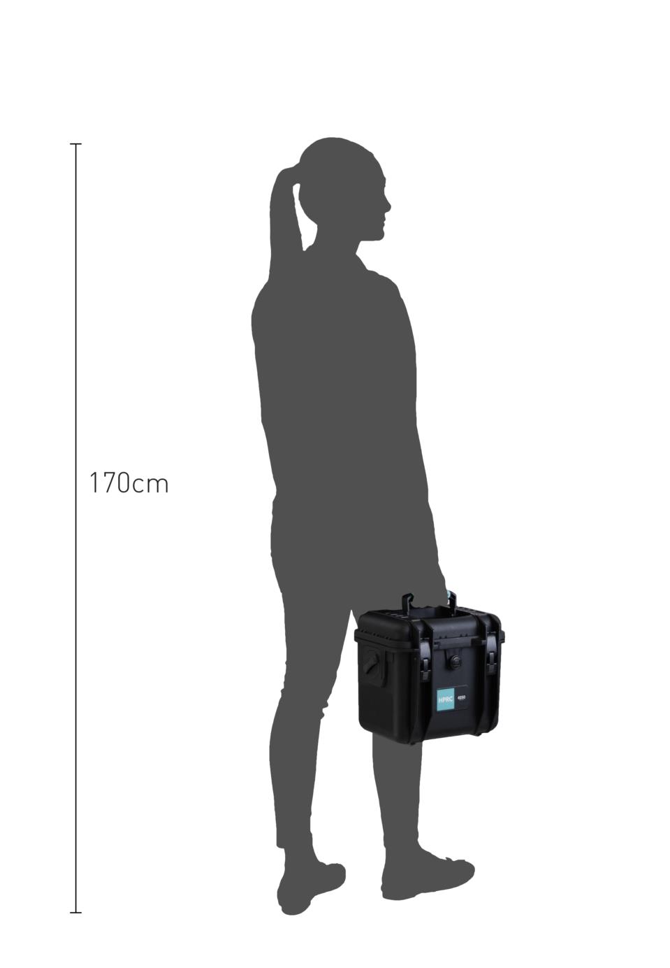 HPRC 4050 MALETA RIGIDA NEGRA 248X223X260MM