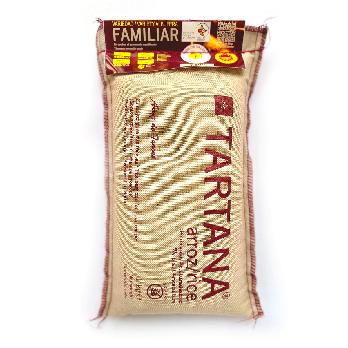 Arroz Tartana - Variedad Albufera - Saco 1 kg.