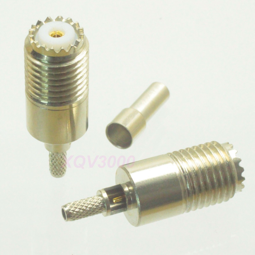 Conector Mini-UHF hembra para cable RG
