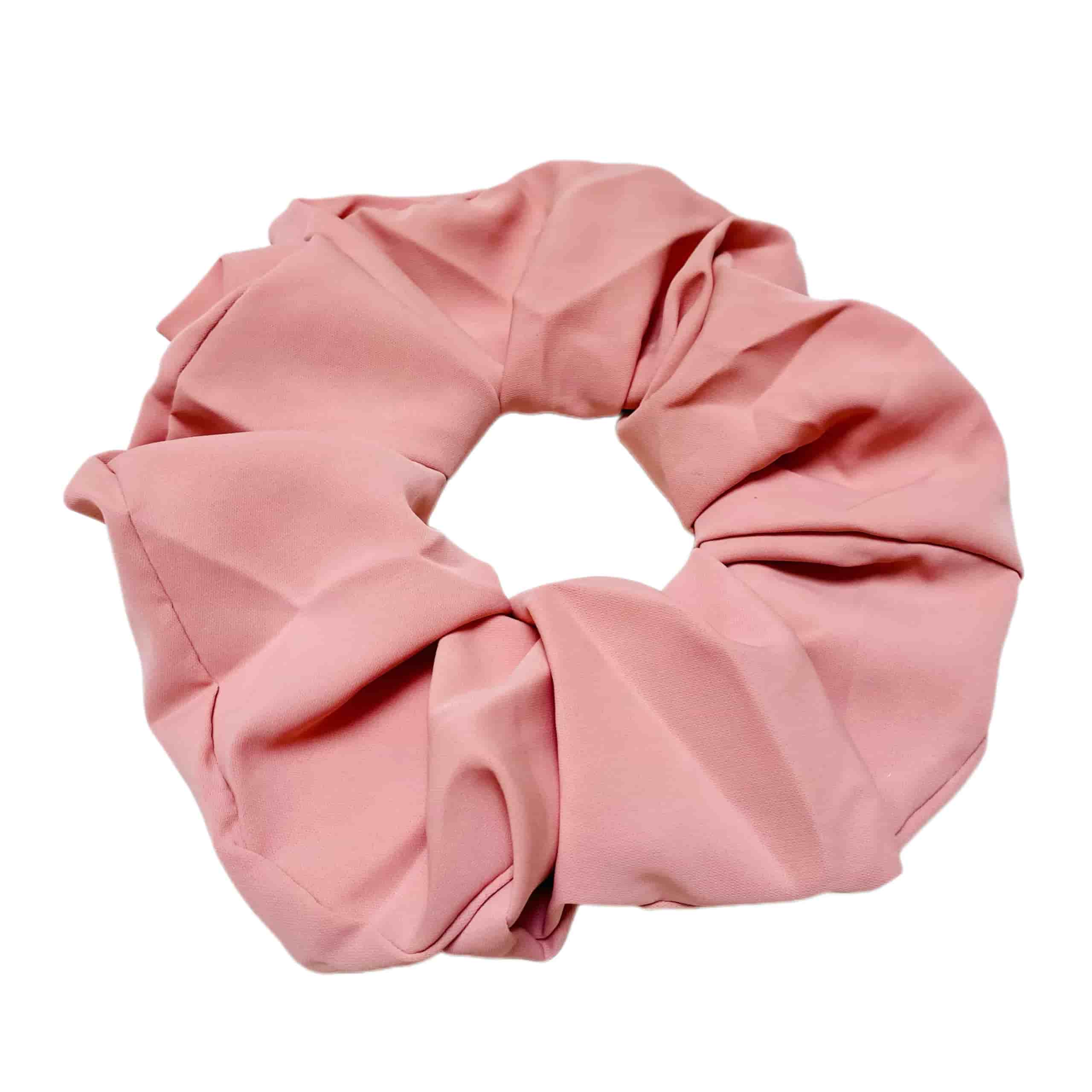 Scrunchie color rosita pastel elegante delicado y suave cole