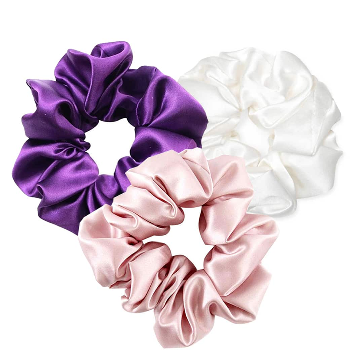 Kit de 3 coletas para pelo scrunchies chile en oferta | Oropiel