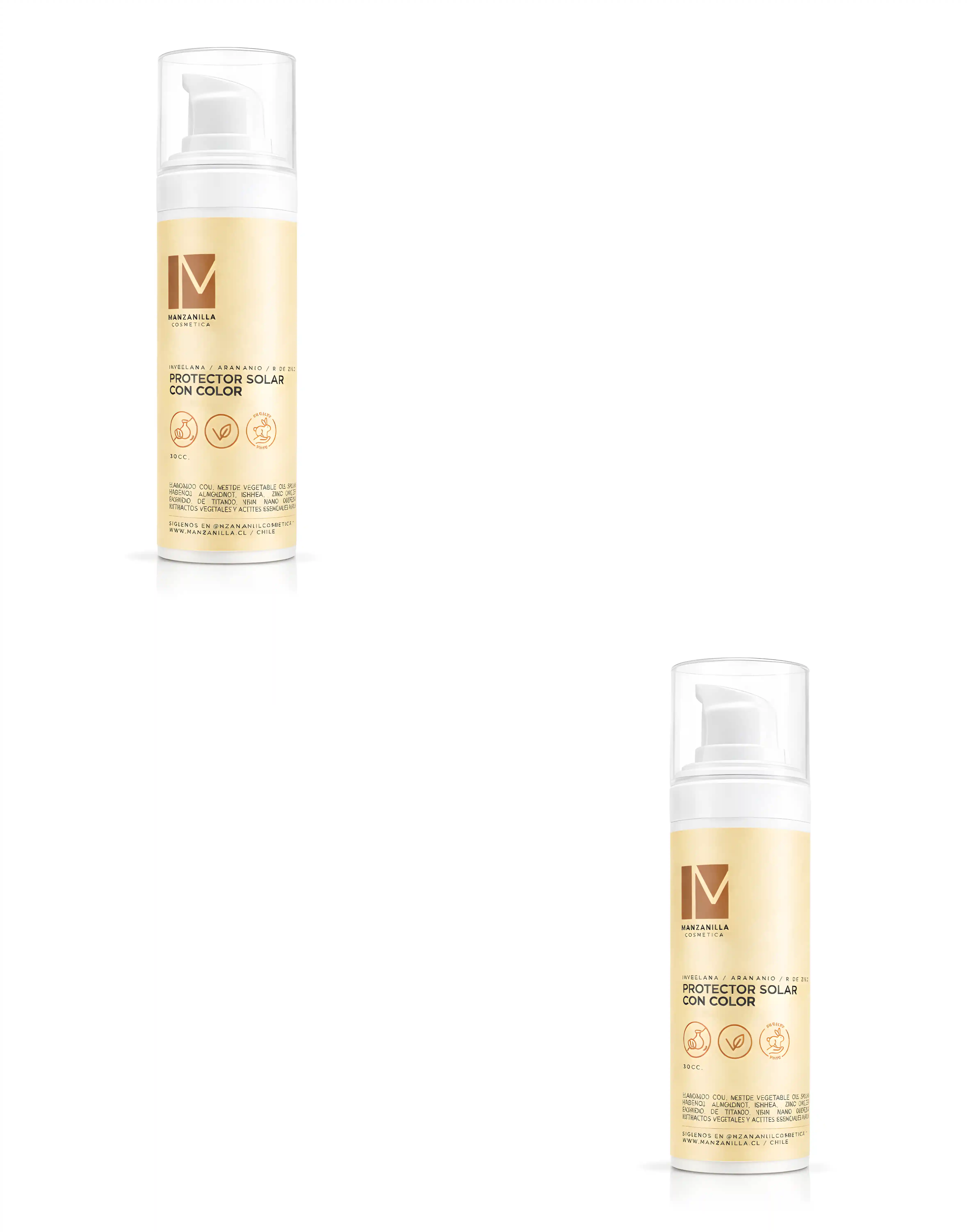 Bloqueador solar con color no grasoso oil free pack 2