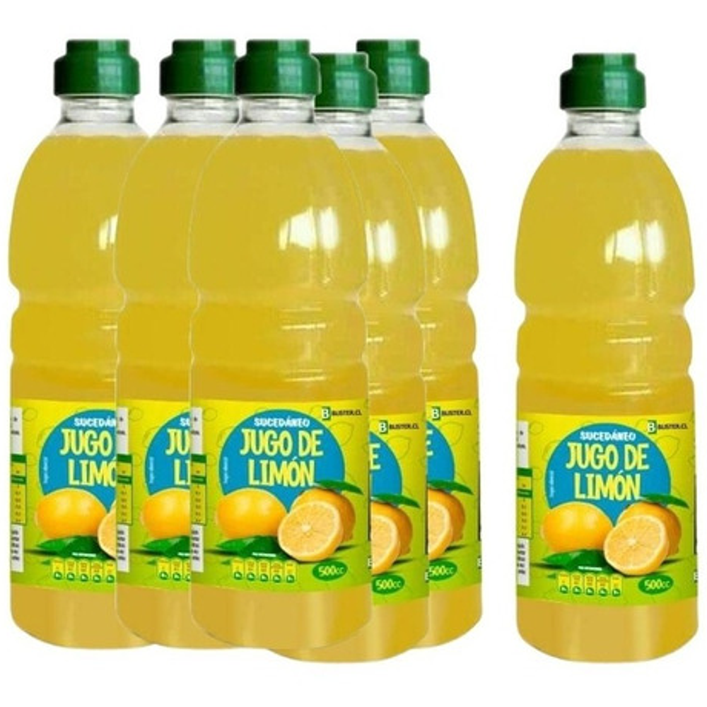 Jugo De Limón Sucedáneo 500 Cc 12 Unidades
