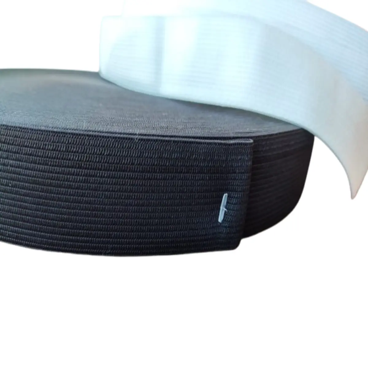 Elástico Rollo 2, 3 y 4 cms x 50 Metros - Blanco y Negro