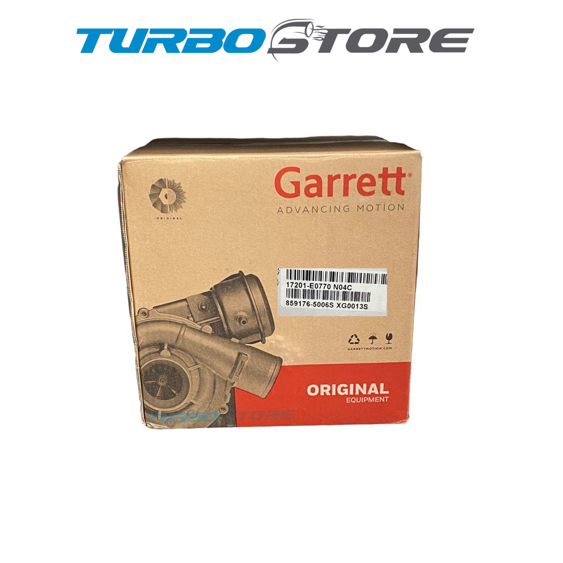 Turbo Original Garrett HINO N04C con Actuador 17201-E0760 | Turbo Store