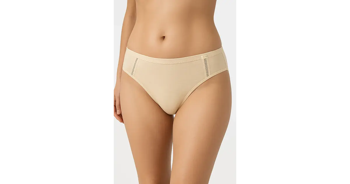 Bikini de algodão liso marca Margarida - Pack de 4