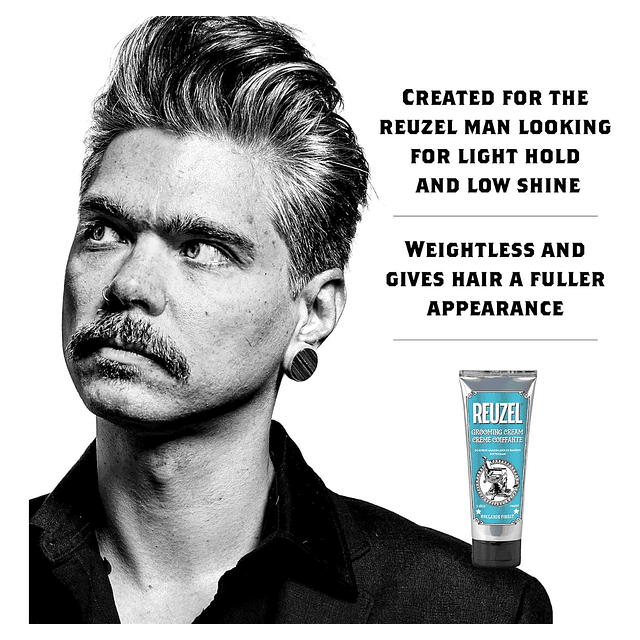 Reuzel Grooming Cream Crema Peinado 100 Ml Fijacion Ligera