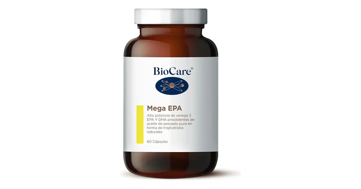 Biocare Omega 3 Mega Epa 60 Cap Cerebro Salud Cardiovascular