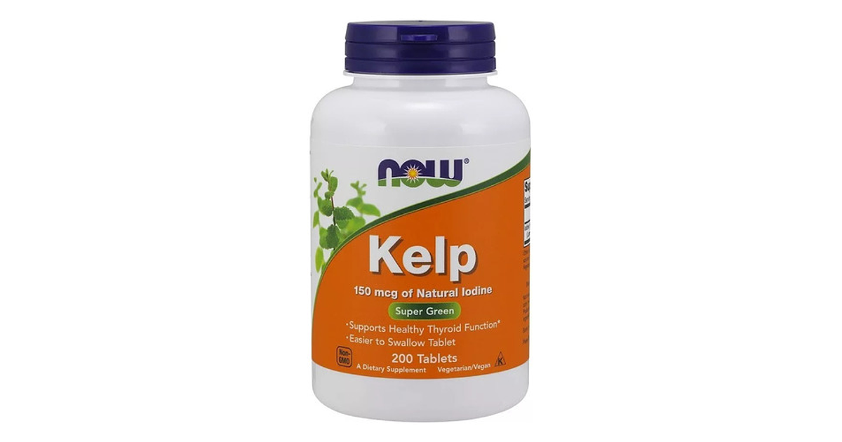 Kelp 150 Mcg Now X 200 Comprimidos Aporte De Yodo Natural...